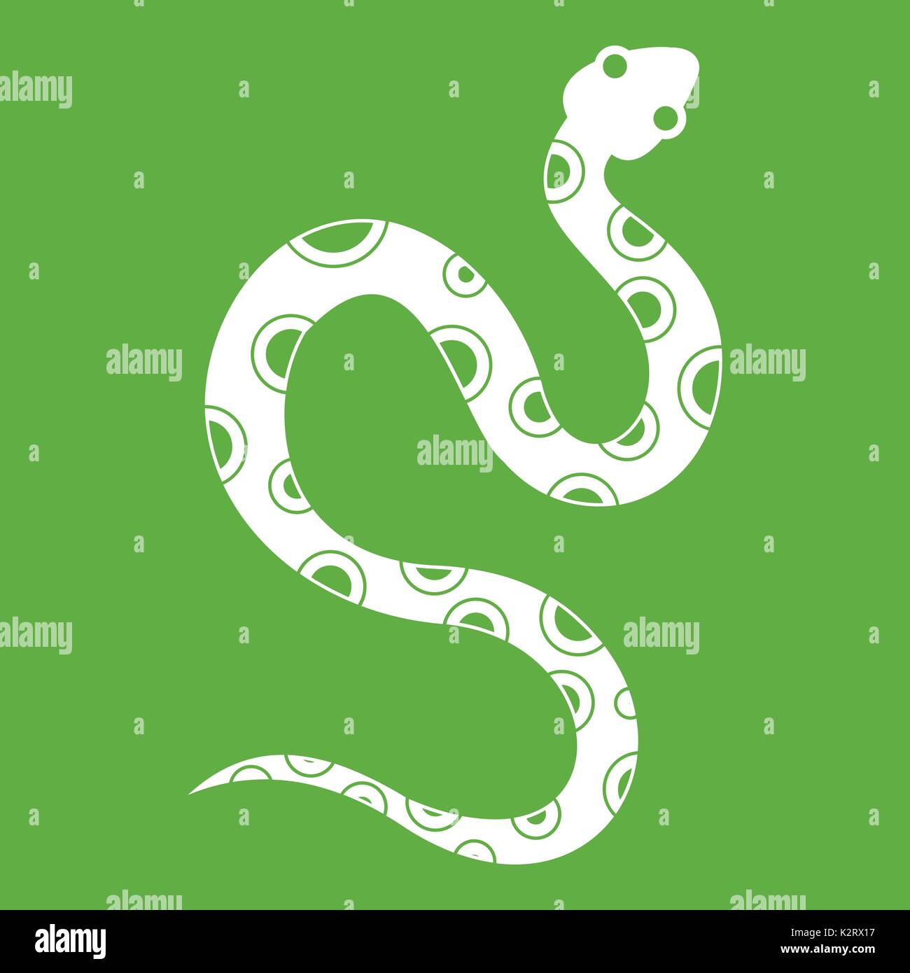 Venomous snake icon green Stock Vector Image & Art - Alamy