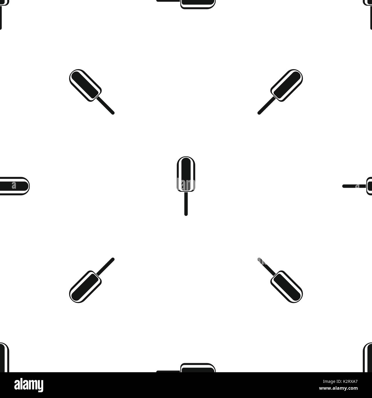 Ice Cream pattern seamless black Stock Vector Image & Art - Alamy