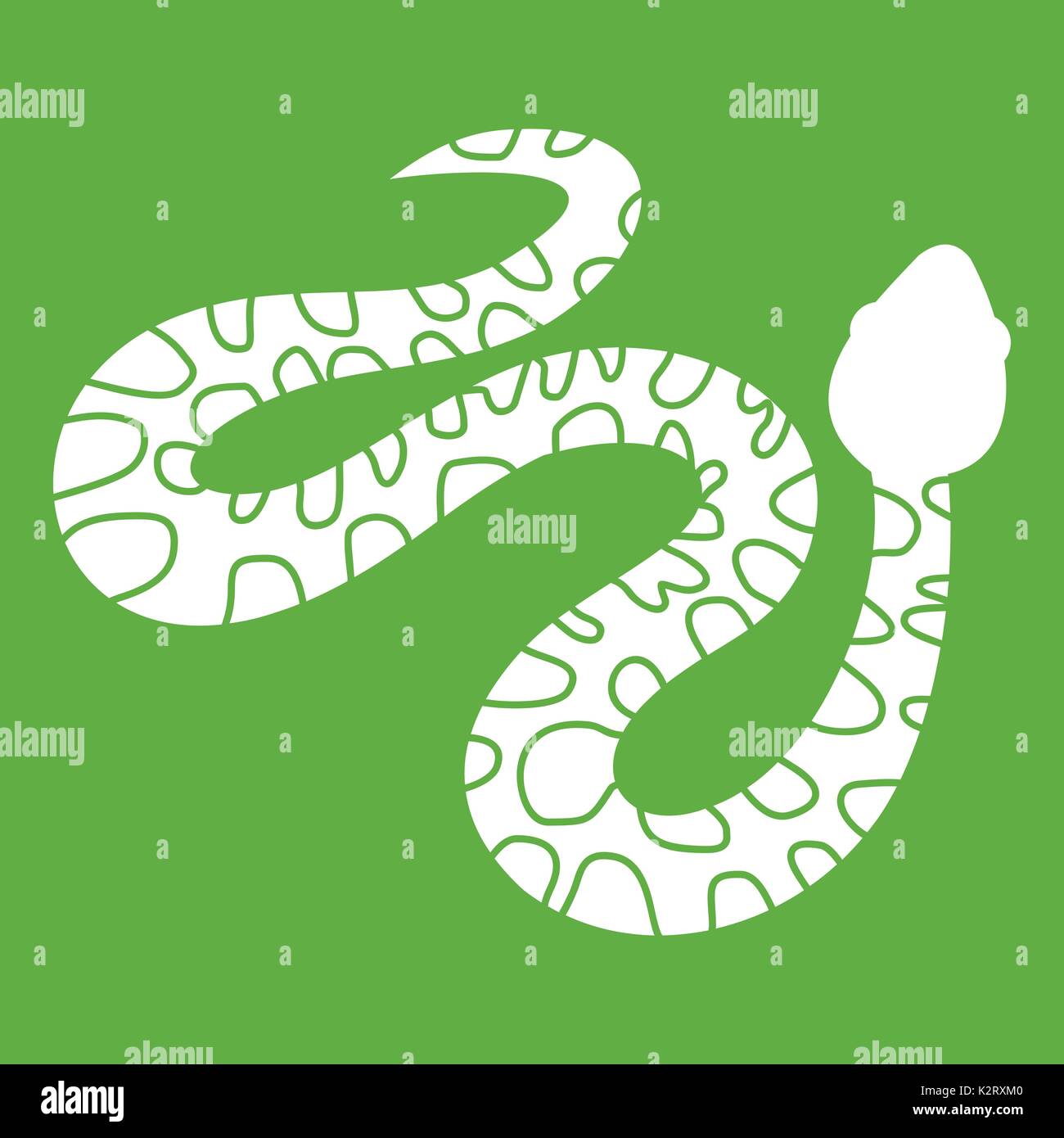 Spotted snake icon green Stock Vector Image & Art - Alamy