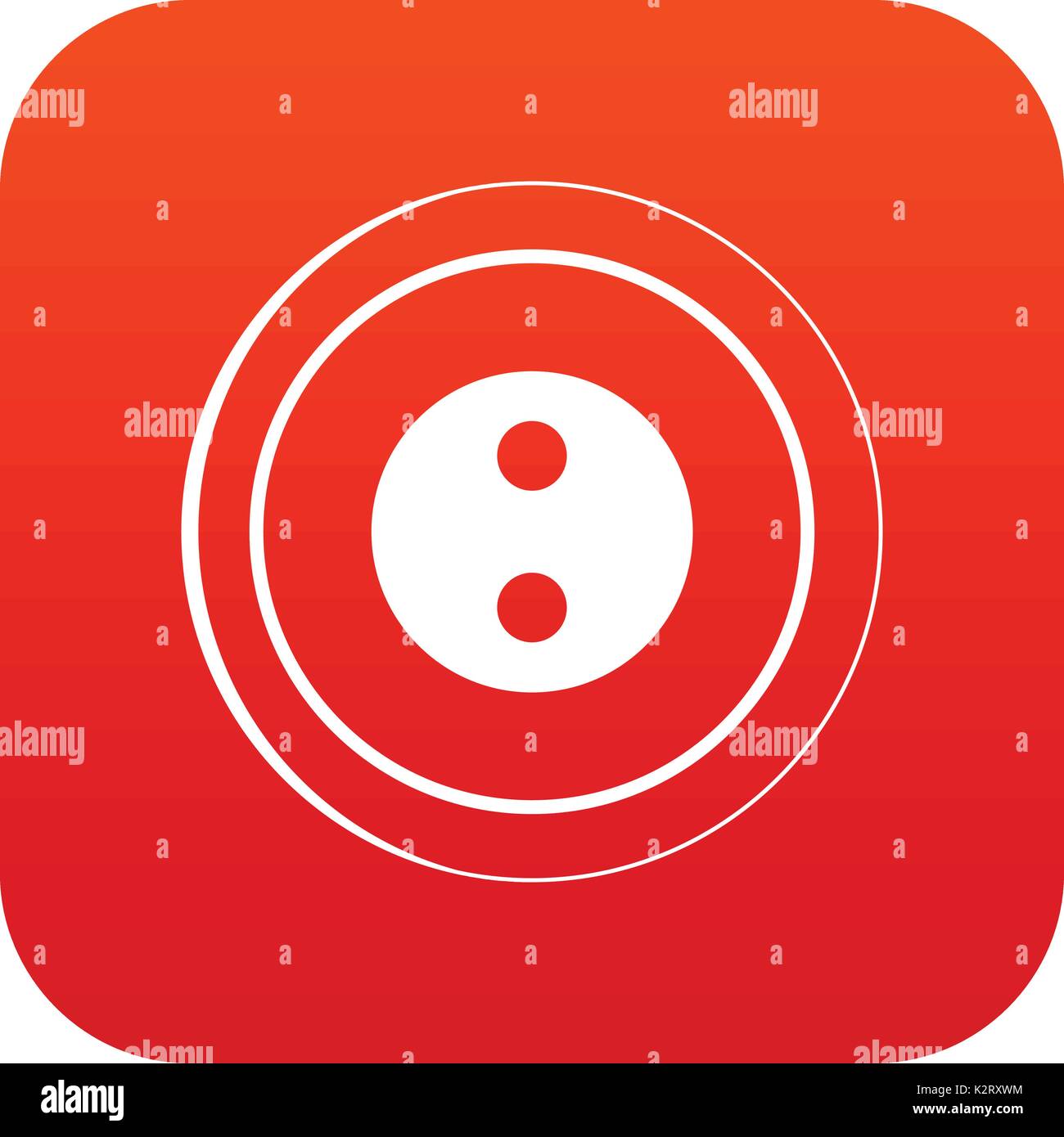 Button icon digital red Stock Vector Image & Art - Alamy