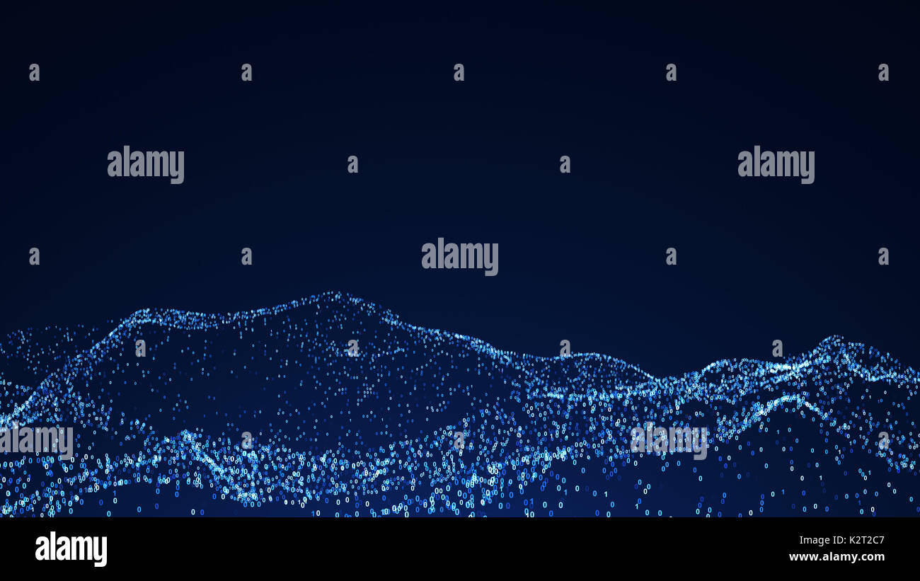 Abstract background with numbers. 3d rendered Stock Photo - Alamy