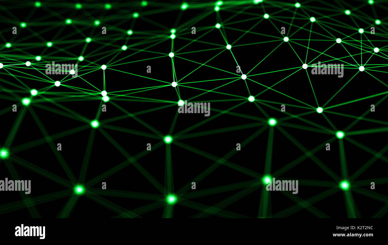 Abstract background with Neuron network Stock Photo - Alamy