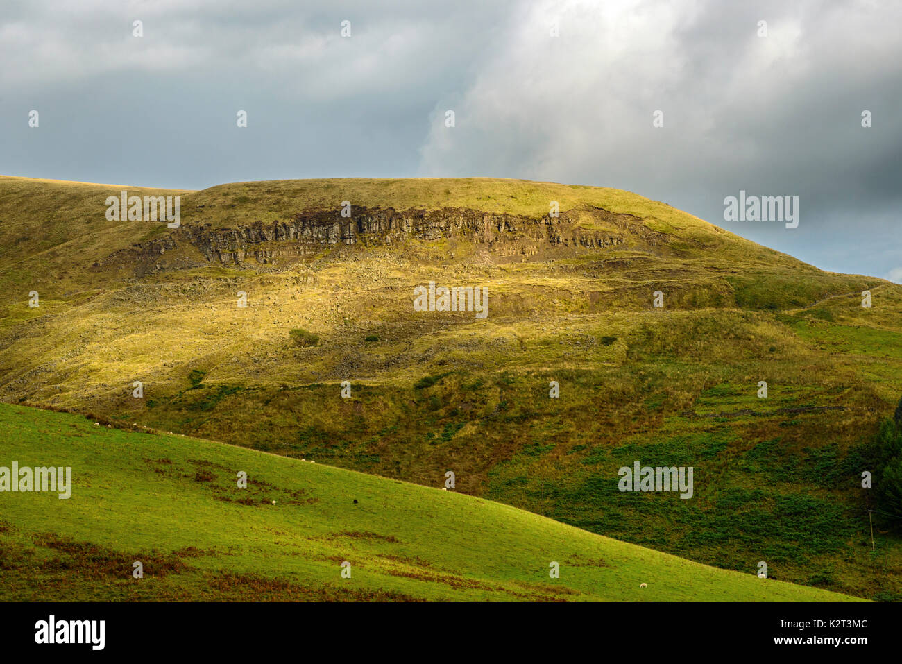 The head of the Garw Valley in south Wales, a remote and wild area ...