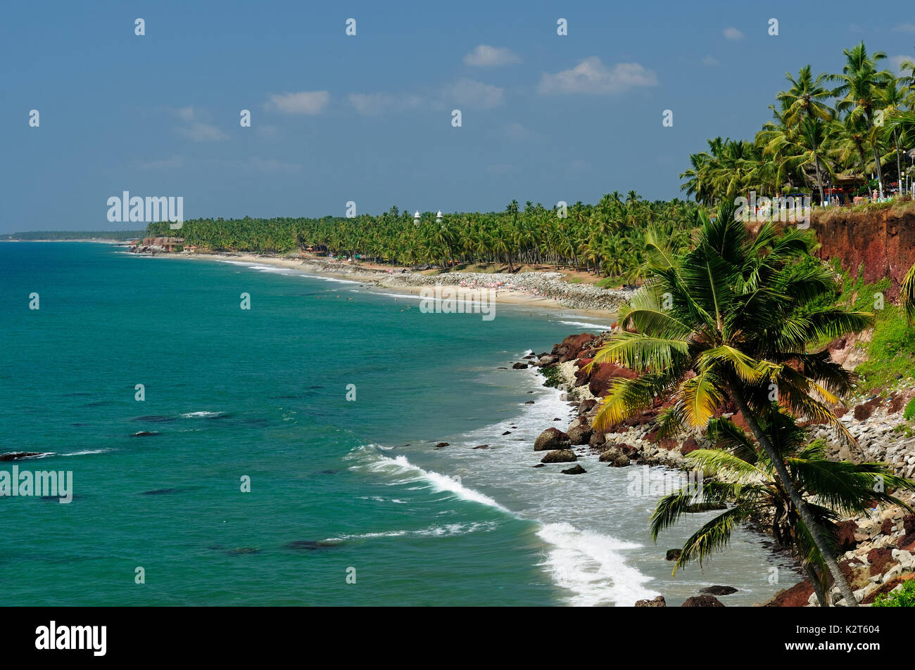 Varkala beach and cliff hi-res stock photography and images - Alamy