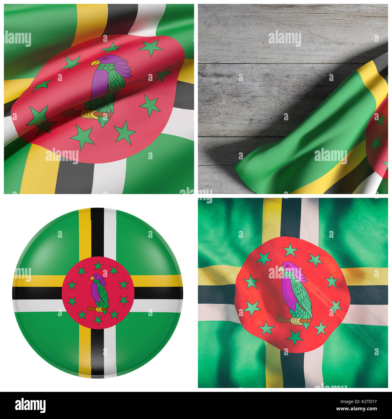 Dominica flags hi-res stock photography and images - Alamy