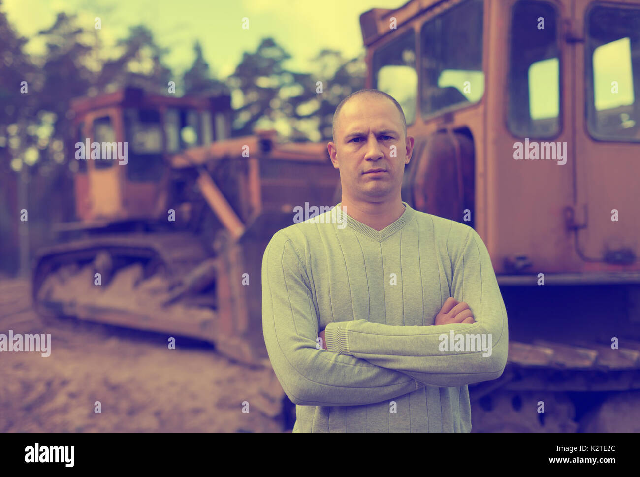 Portrait tractor operator workplace hi-res stock photography and images ...