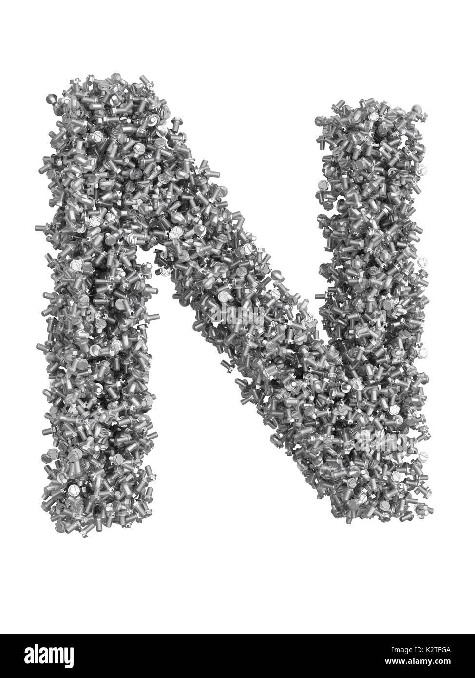 Alphabet N Wallpaper 3d