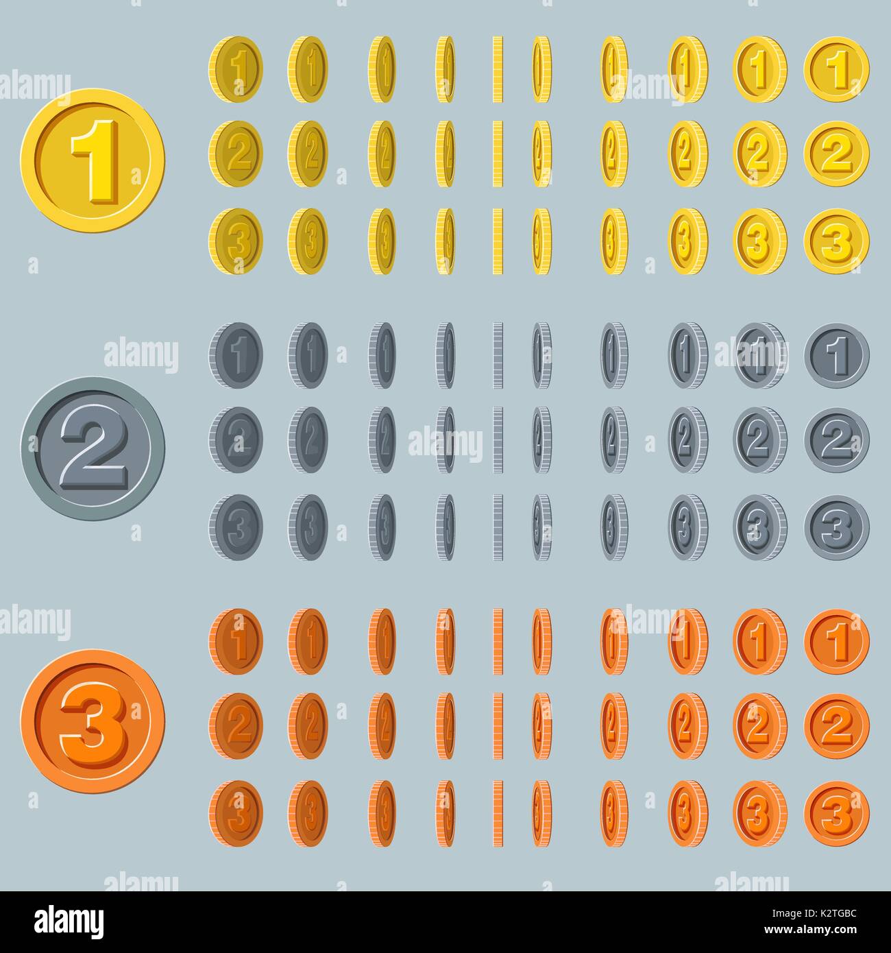 Cartoon Rotation animation Stock Vector Image & Art - Alamy