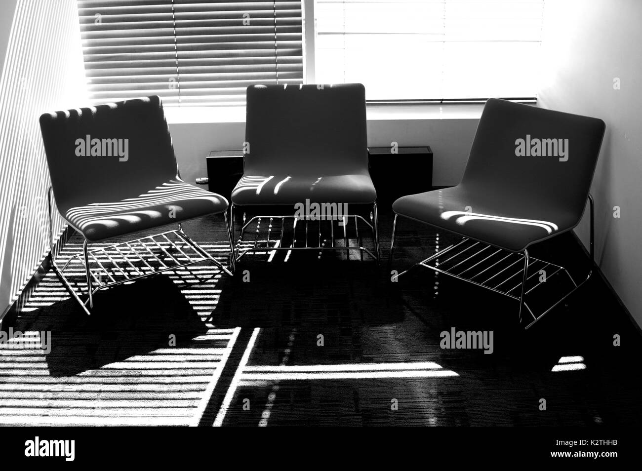 Waiting room interior design Black and White Stock Photos & Images - Alamy