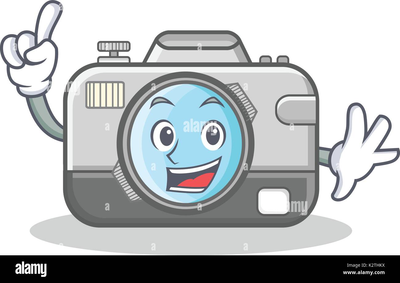 Finger camera caharacter cartoon design Stock Vector Image & Art - Alamy