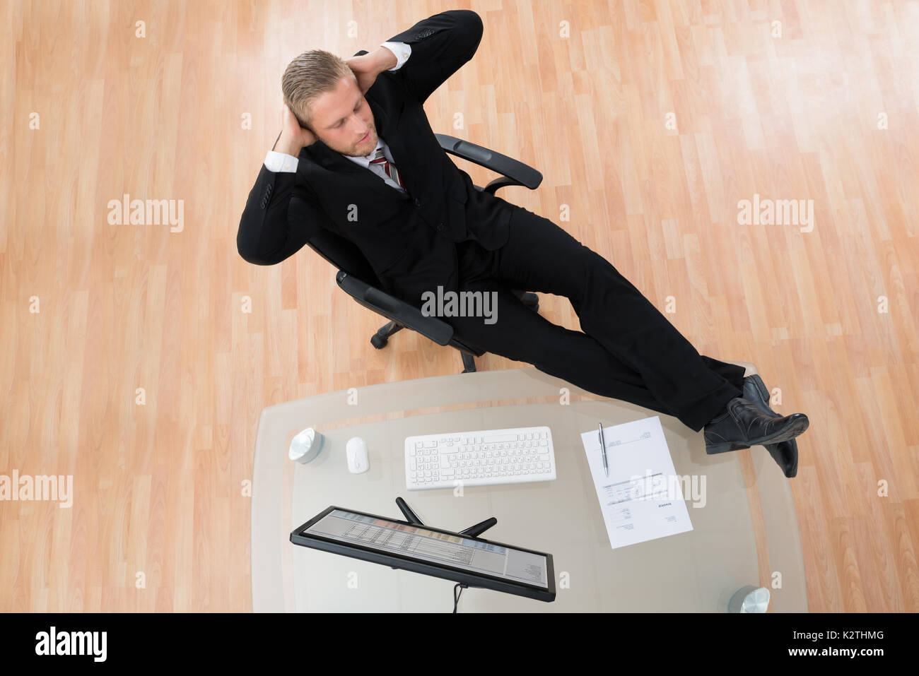 Office chair person relax hi-res stock photography and images - Alamy