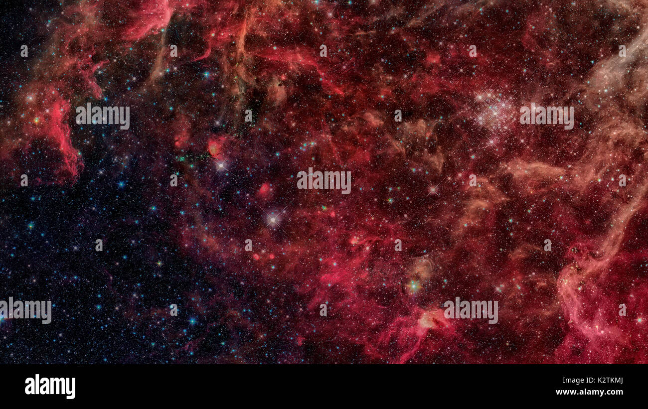 Open space filled with stars, nebulae and galaxies. Elements of this ...