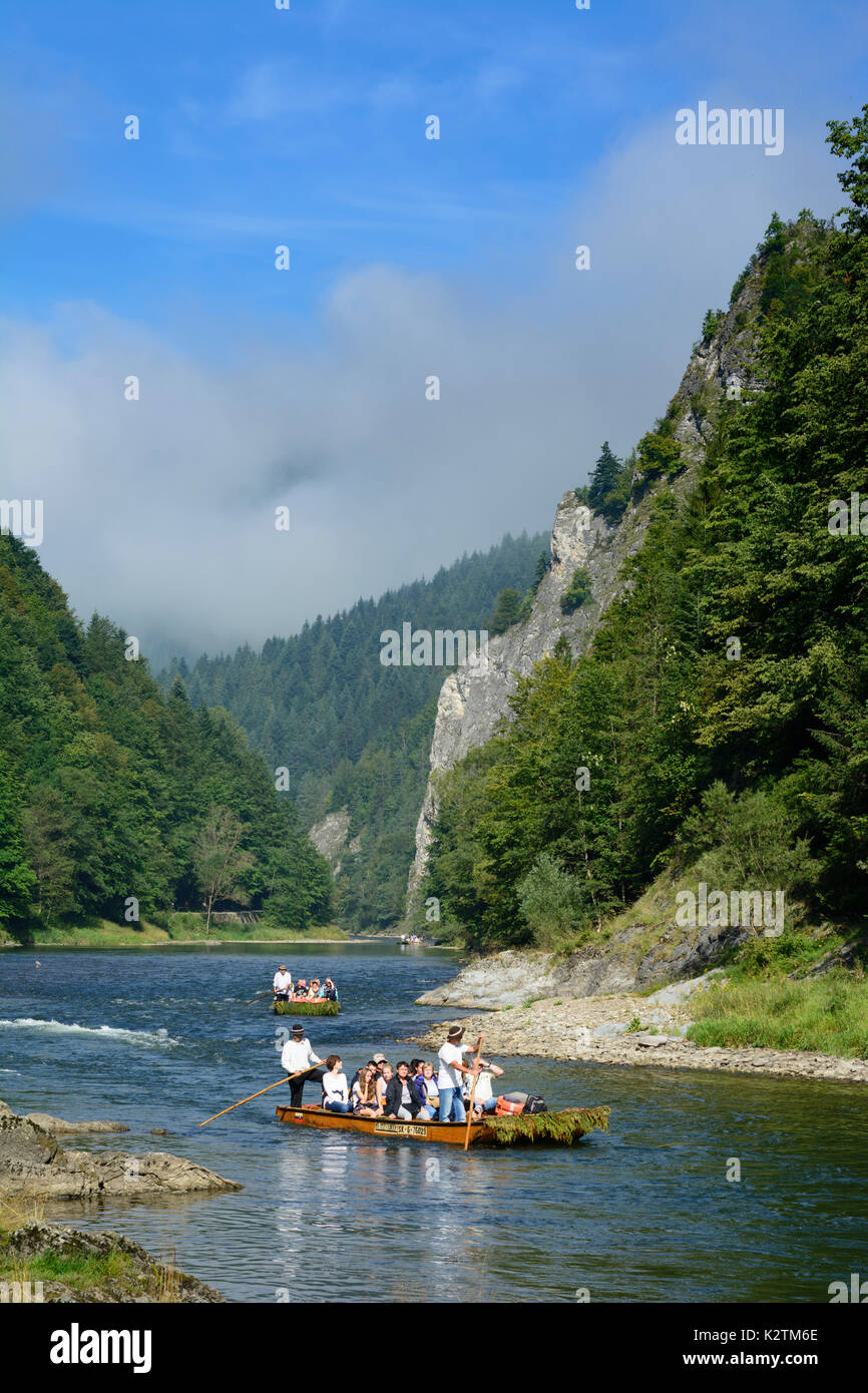 Dunajec River Gorge, wooden raft, rafts, boat, Pieniny National Park ...