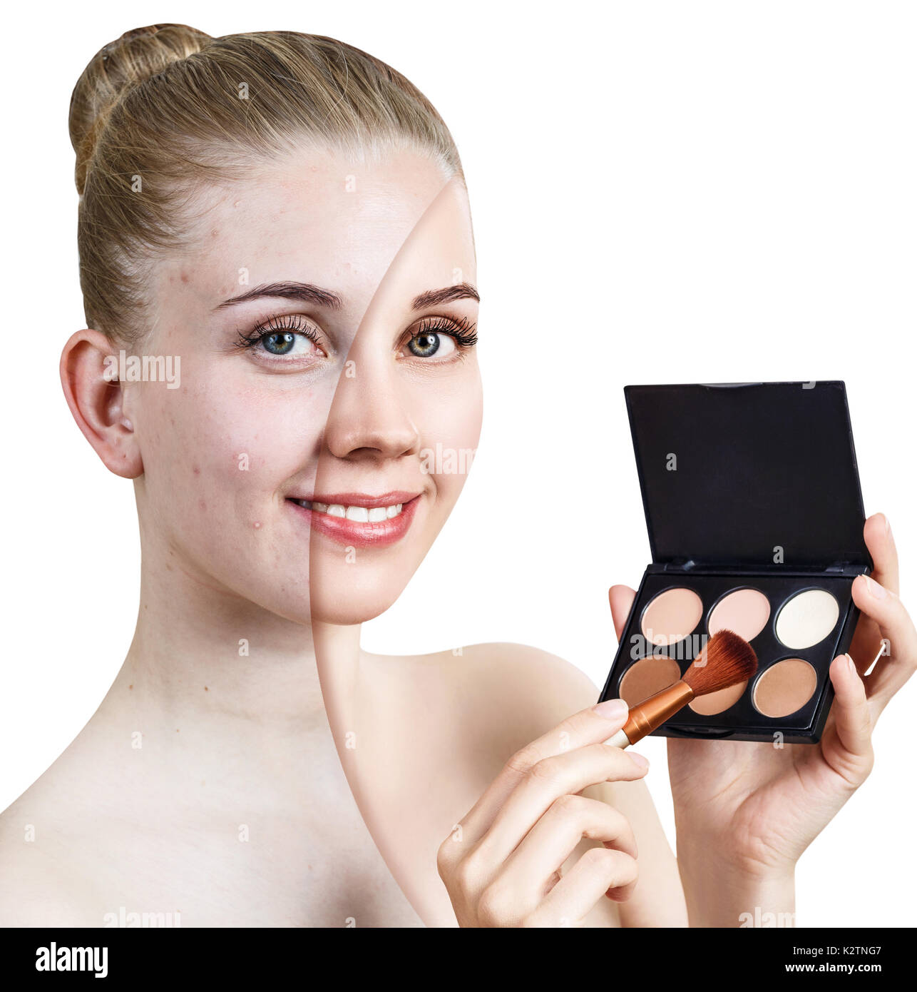 Contouring powder hi-res stock photography and images - Alamy