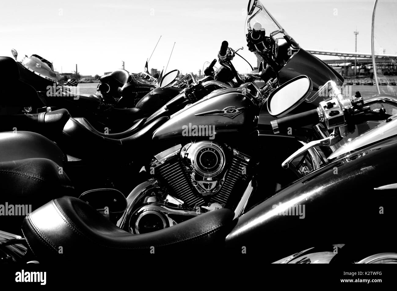 Chopper motorcycles Black and White Stock Photos & Images - Alamy