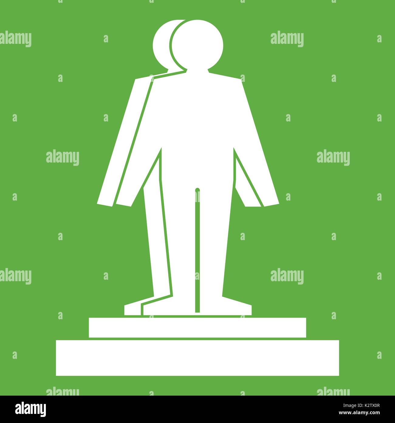 3d model of a man icon green Stock Vector Image & Art - Alamy