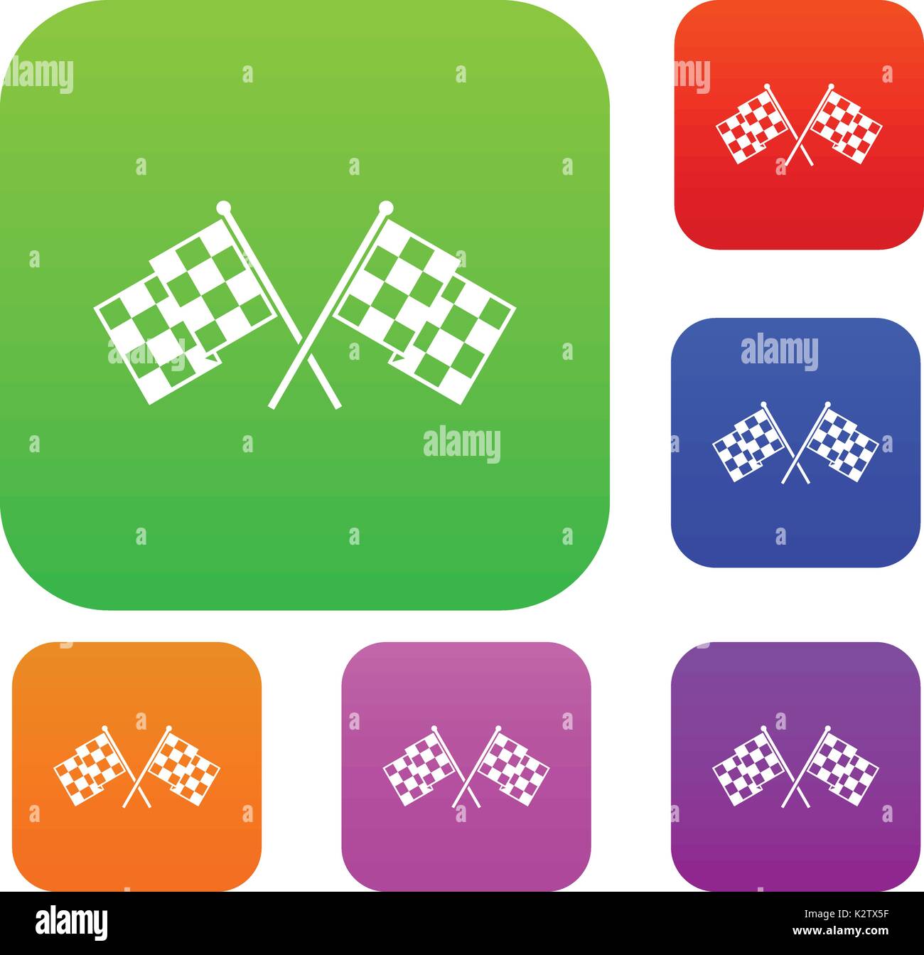 Checkered racing flags set collection Stock Vector Image & Art - Alamy