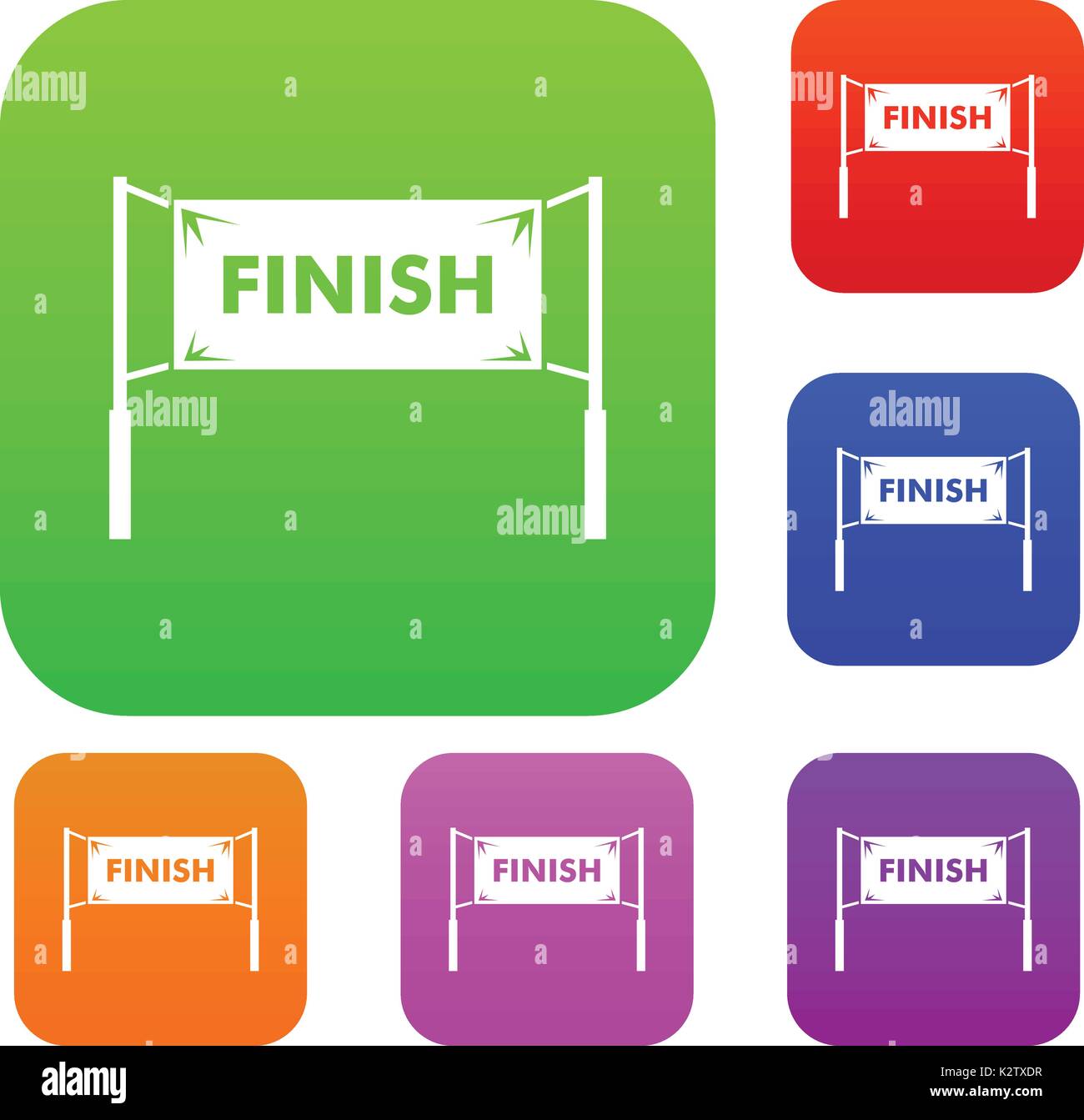 Finish line gates set collection Stock Vector Image & Art - Alamy