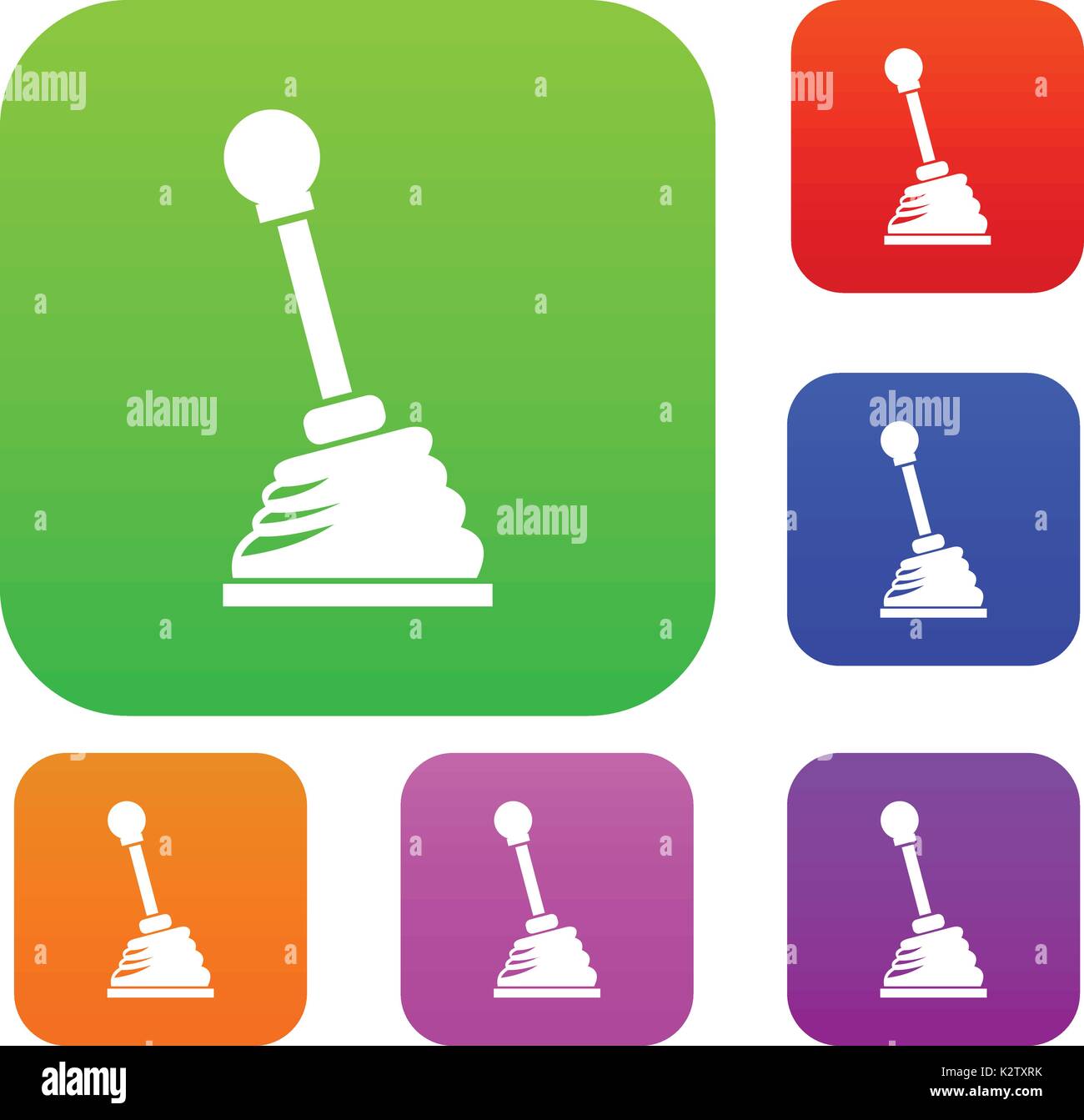 Gear stick set collection Stock Vector Image & Art - Alamy