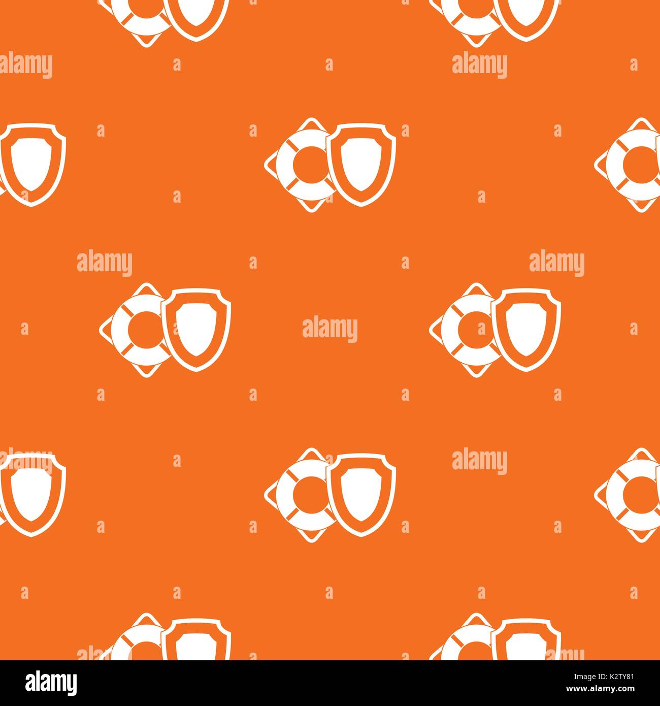 Lifebuoy and safety shield pattern seamless Stock Vector Image & Art ...
