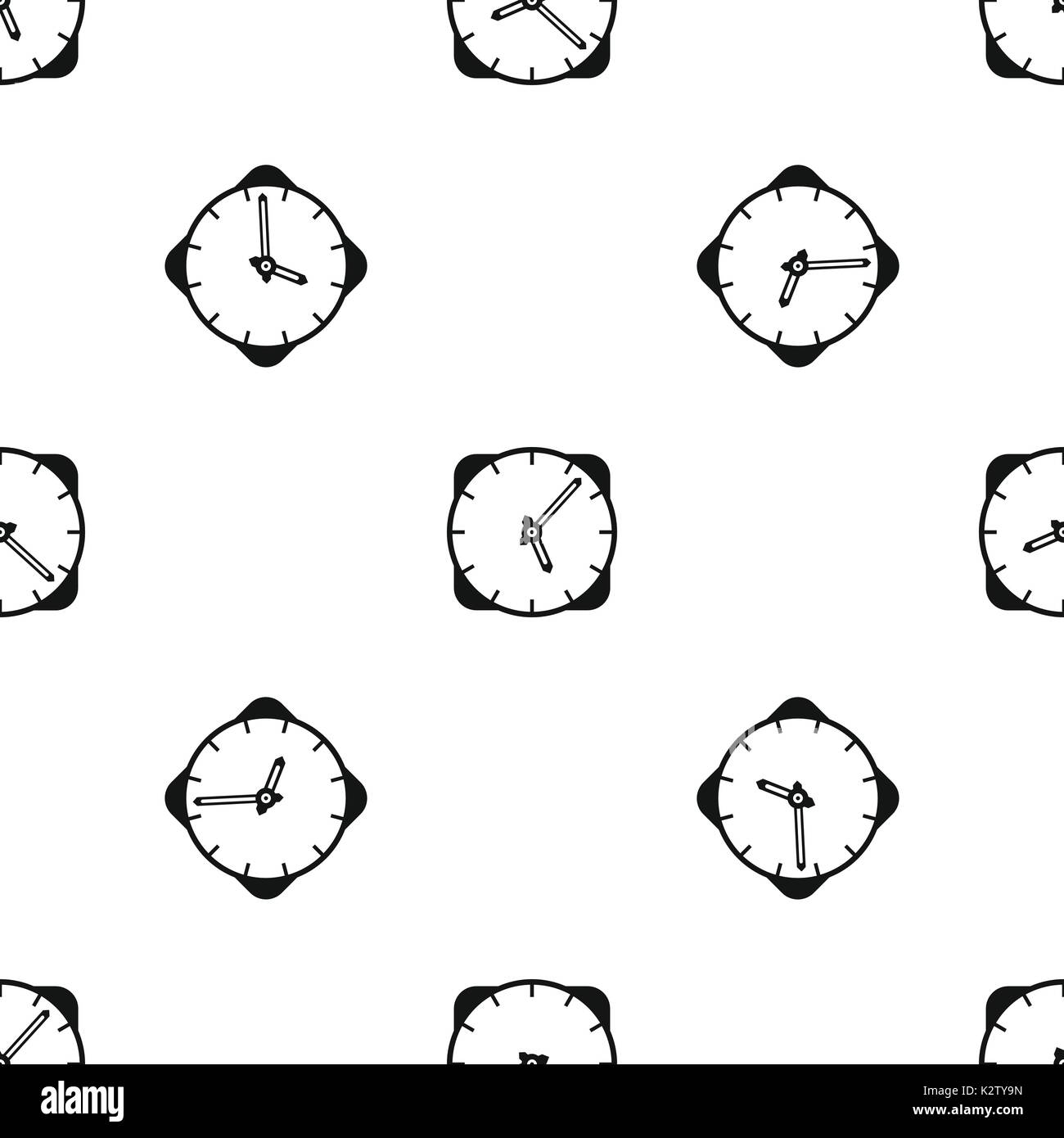 Watch pattern seamless black Stock Vector Image & Art - Alamy