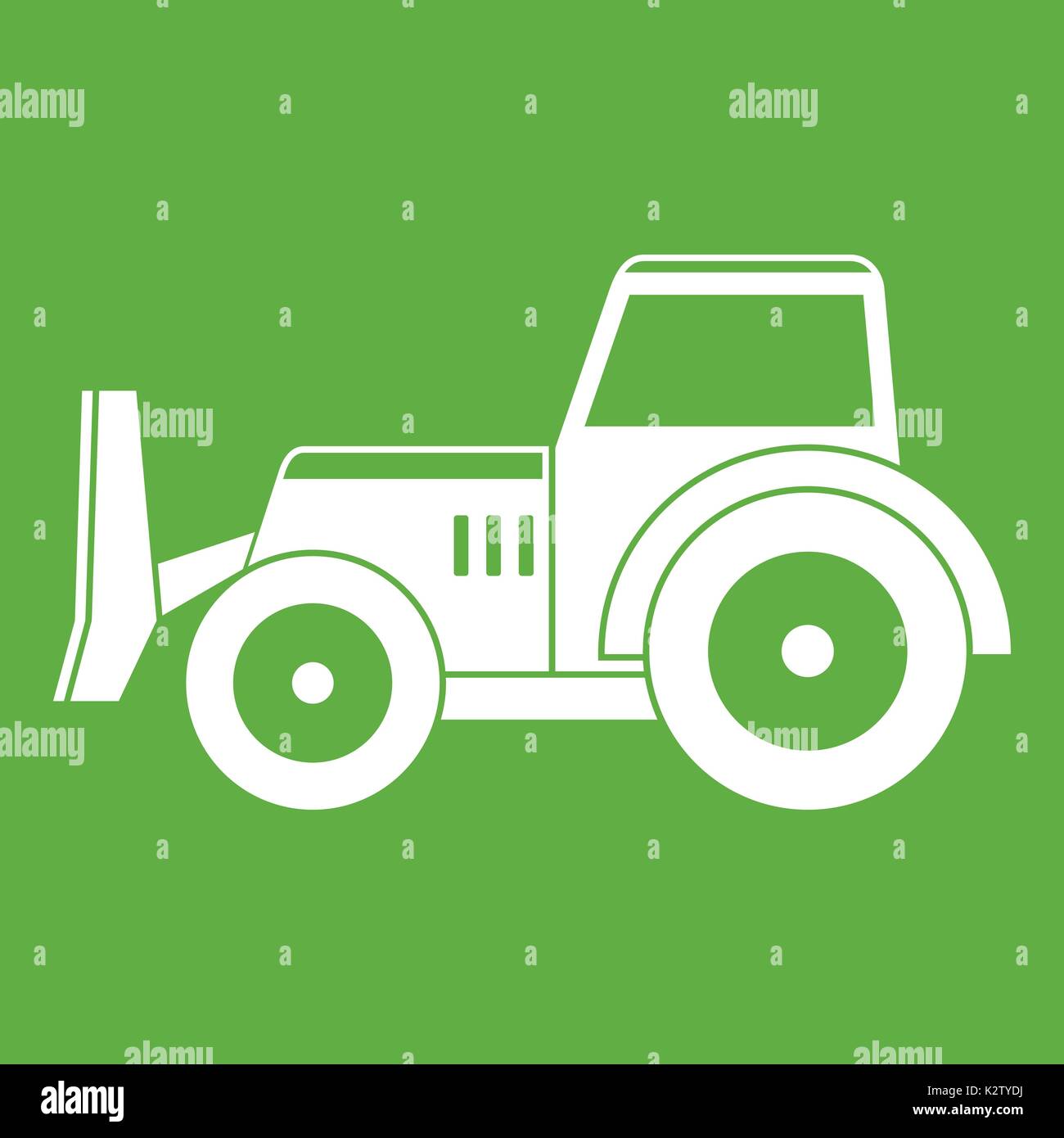 Skid steer loader icon green Stock Vector Image & Art - Alamy