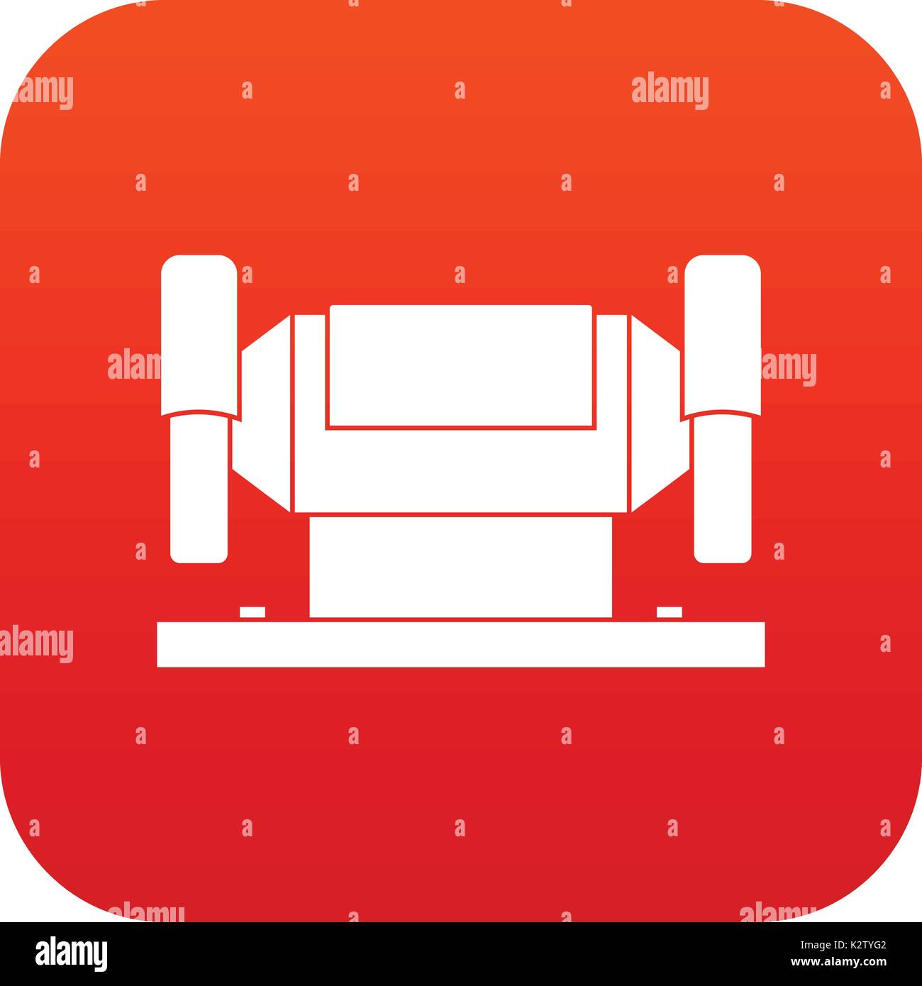 Metalworking machine icon digital red Stock Vector Image & Art - Alamy