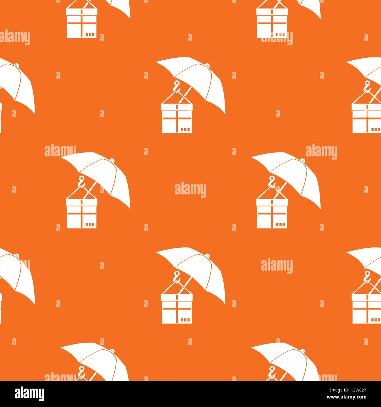 Umbrella and a cardboard box pattern seamless Stock Vector Image & Art ...