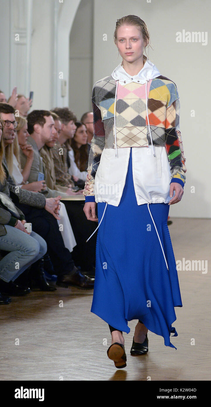 Photo Must Be Credited ©Alpha Press 078237 20/02/2017 Model at Pringle ...