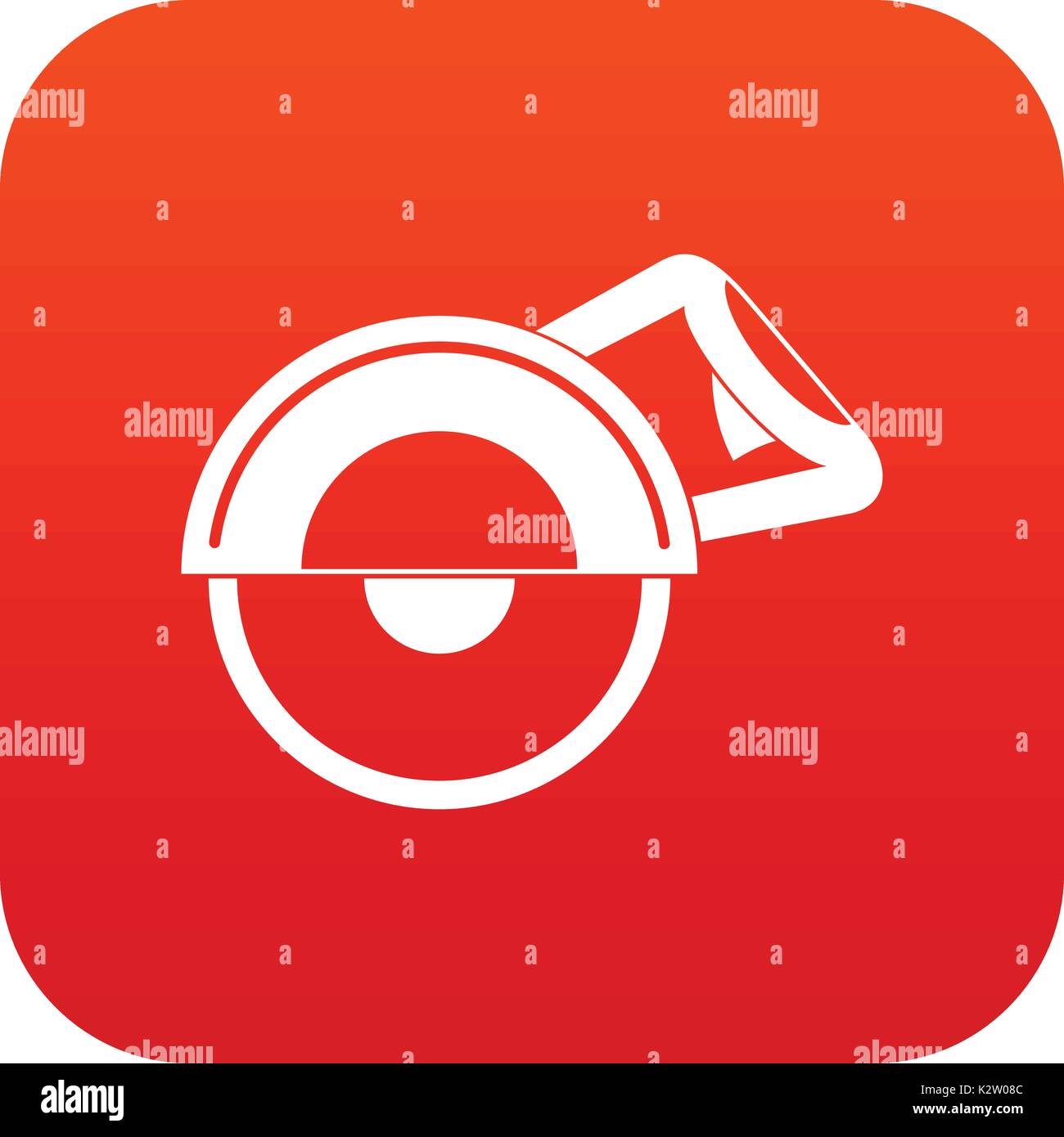 Cut off machine icon digital red Stock Vector Image & Art - Alamy