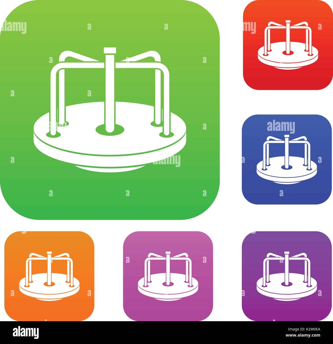 Children merry go round set collection Stock Vector Image & Art - Alamy