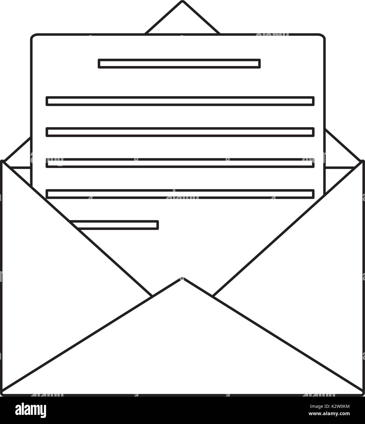 letter and envelope icon Stock Vector Image & Art - Alamy