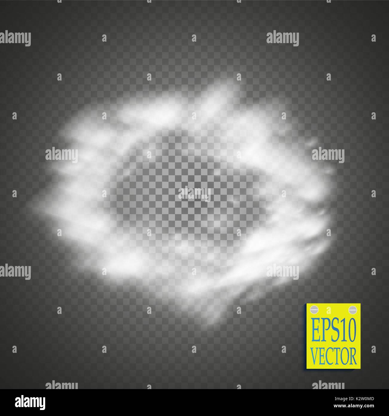 Vector realistic isolated smoke ring effect for decoration on the ...