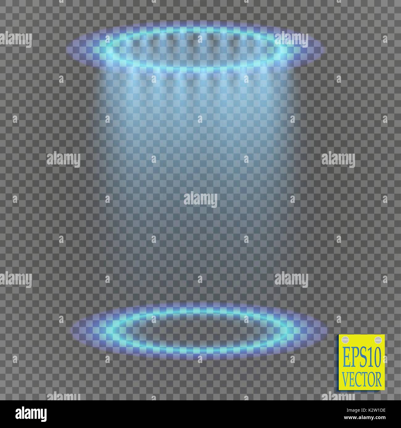 Transparent blue ligthy effects on a transparent background. Spotlights ...