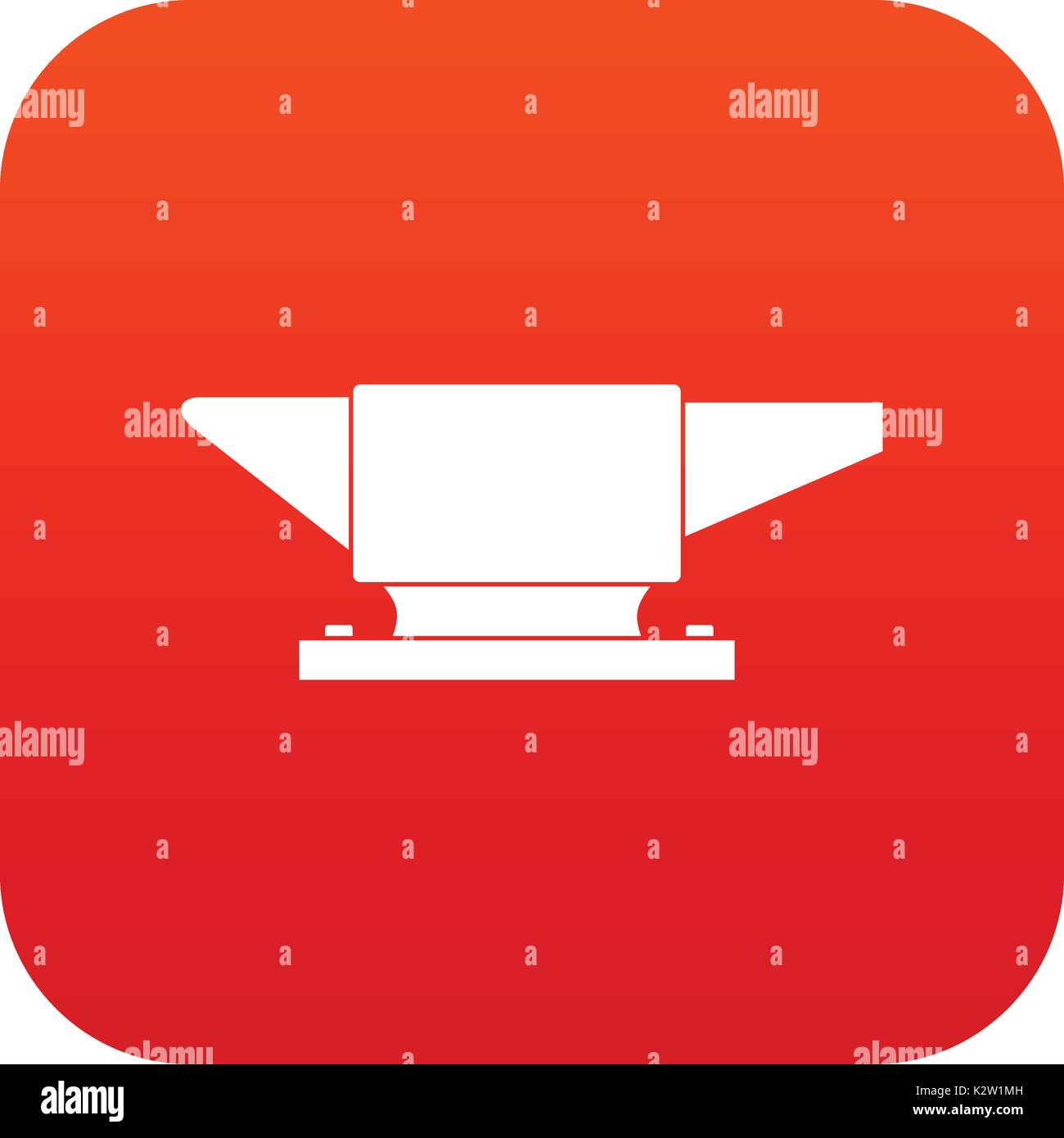 Anvil icon digital red Stock Vector Image & Art - Alamy