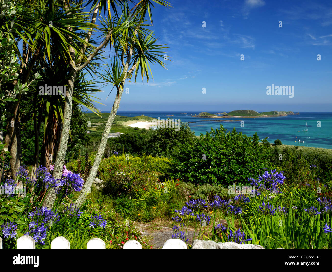 Higher Town Bay and Great Ganilly, seen from Higher Town, St Martin's ...