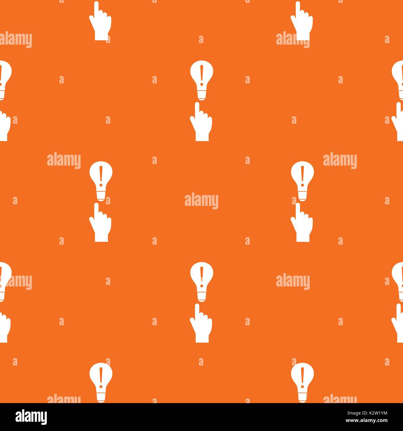 A finger pointer and light bulb pattern seamless Stock Vector Image ...