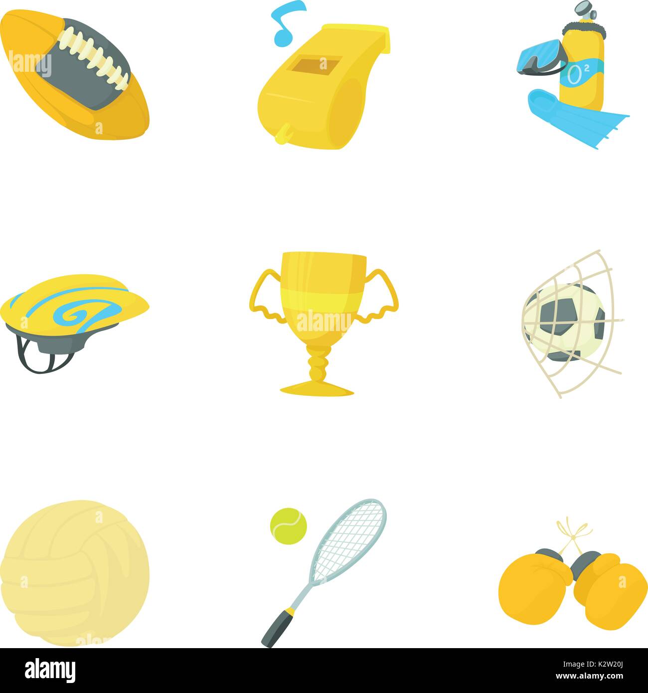 Sport icons set, cartoon style Stock Vector Image & Art - Alamy