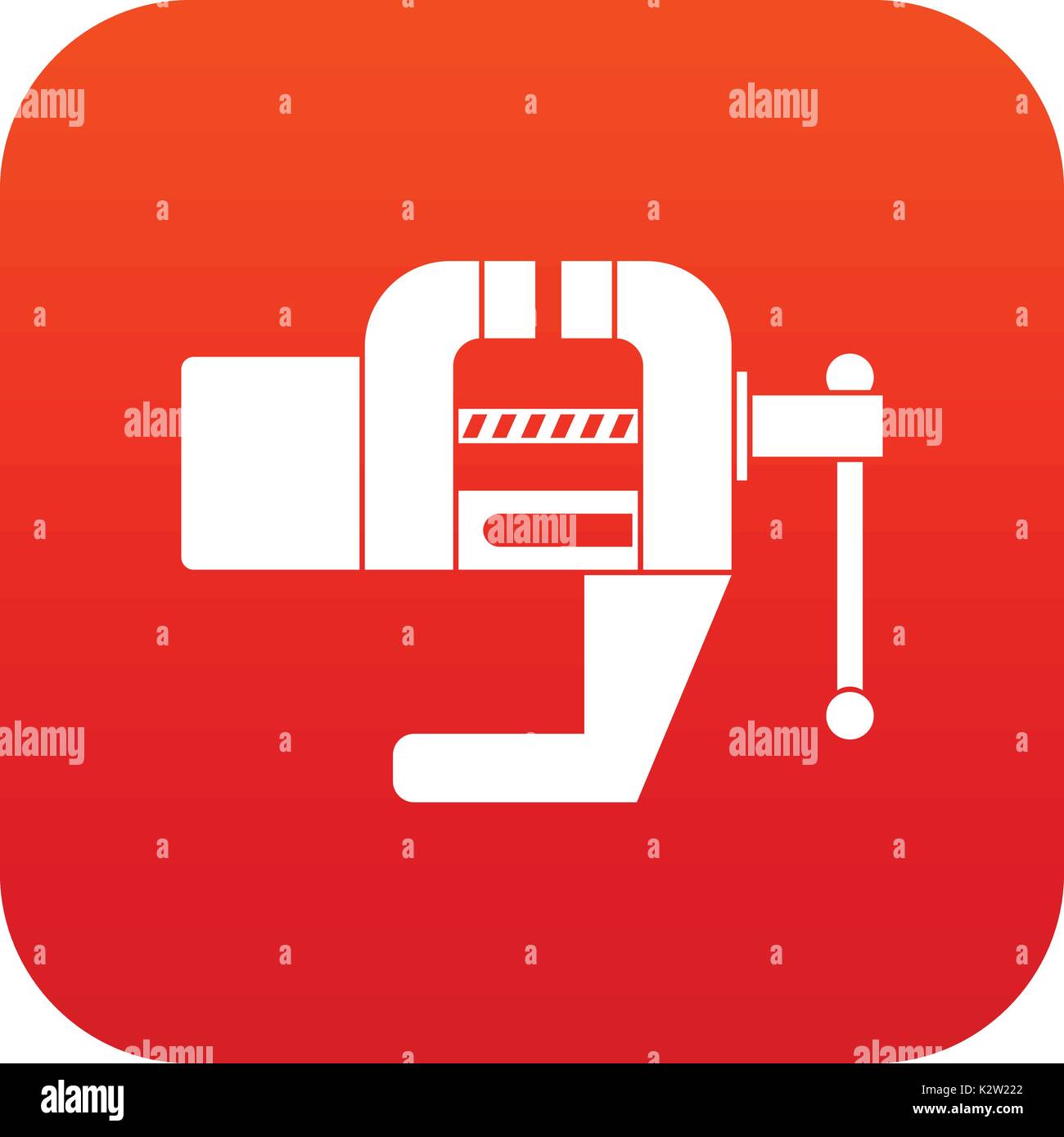 Red steel workbench clamp Stock Vector Images - Alamy