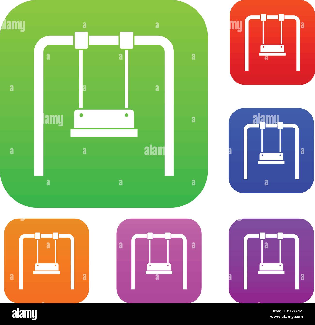 Swing set collection Stock Vector Image & Art - Alamy