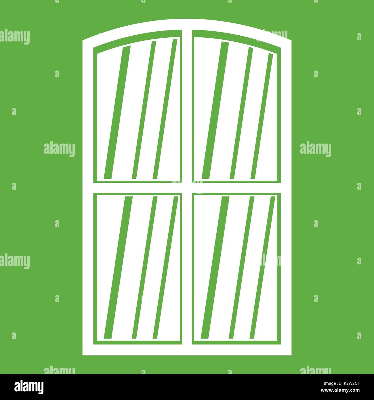 Wooden window icon green Stock Vector Image & Art - Alamy