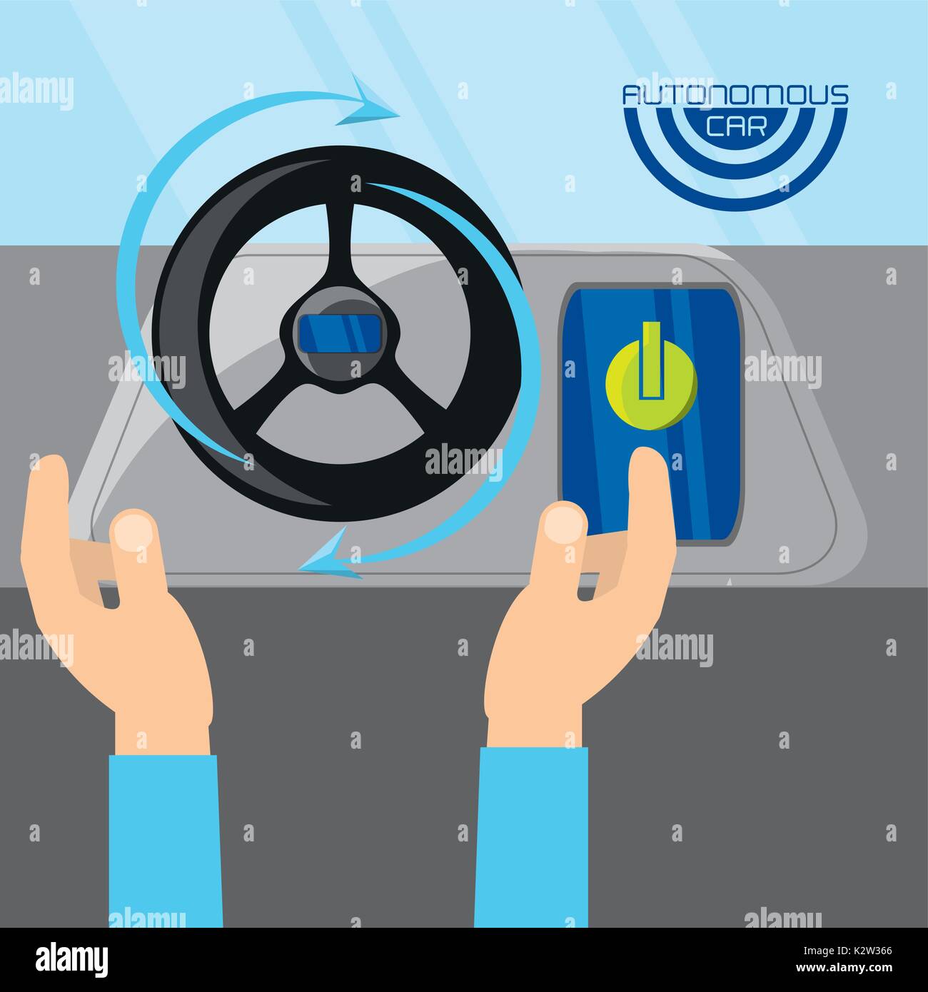 Autonomous steering wheel icon hi-res stock photography and images - Alamy