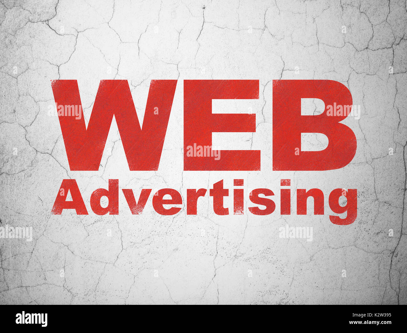 Marketing concept: WEB Advertising on wall background Stock Photo - Alamy