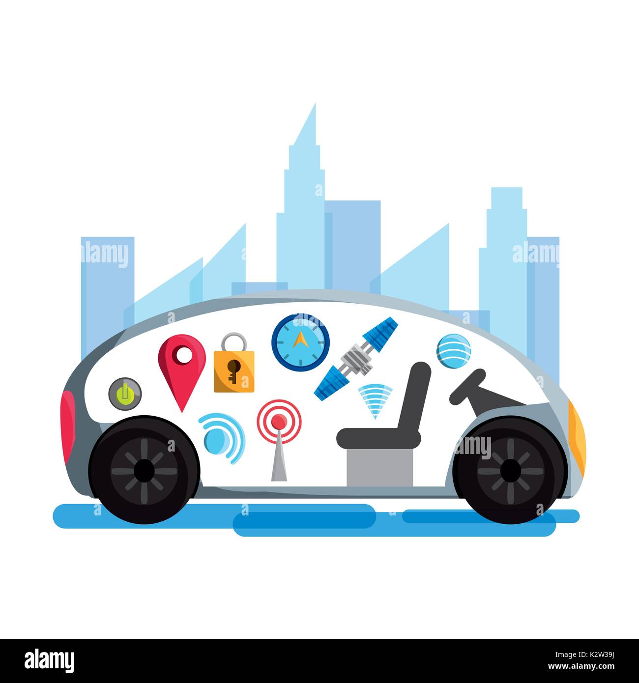 autonomous car design Stock Vector Image & Art - Alamy