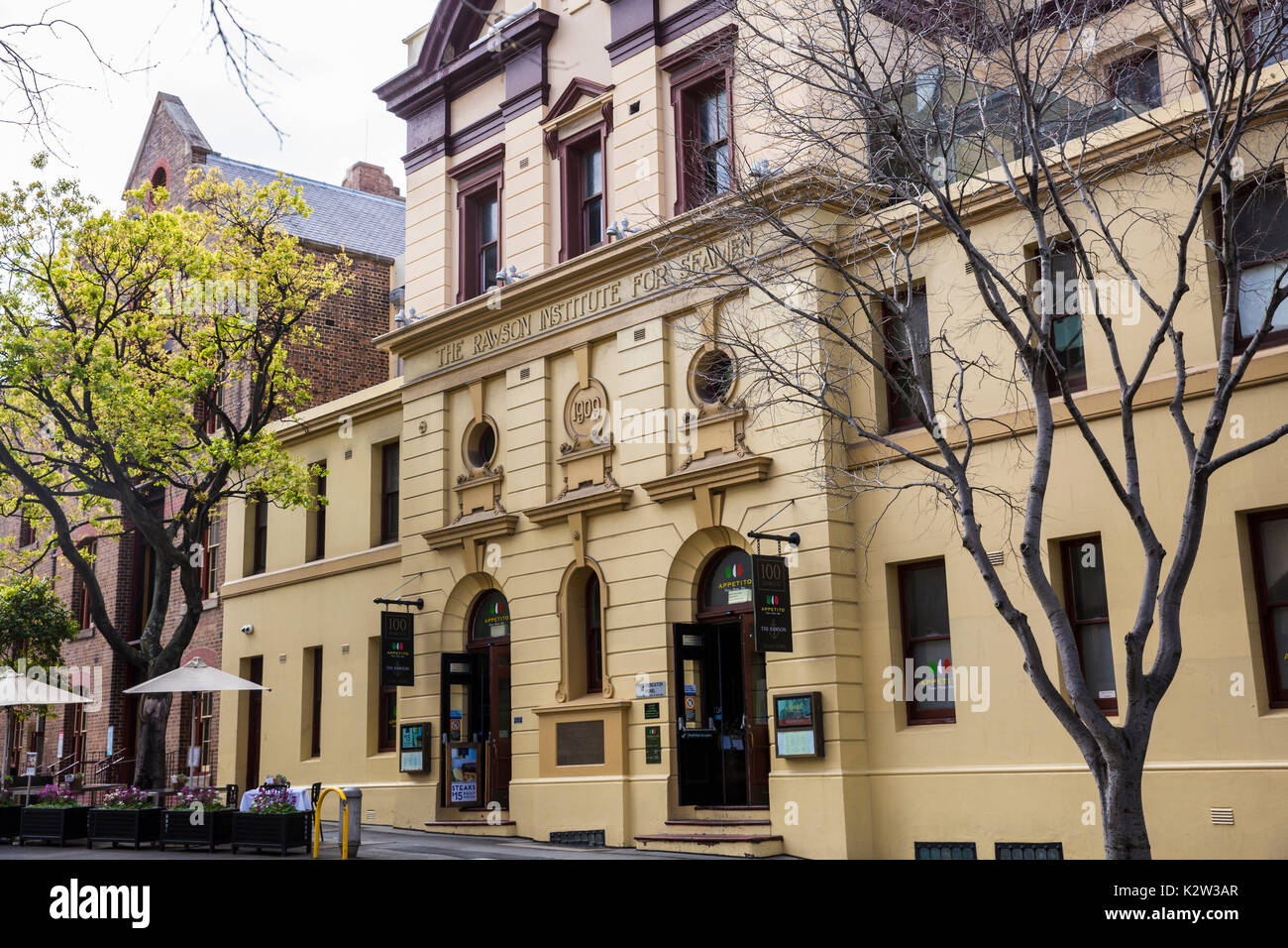 Historical architecture in The Rocks area of Sydney city centre,New ...