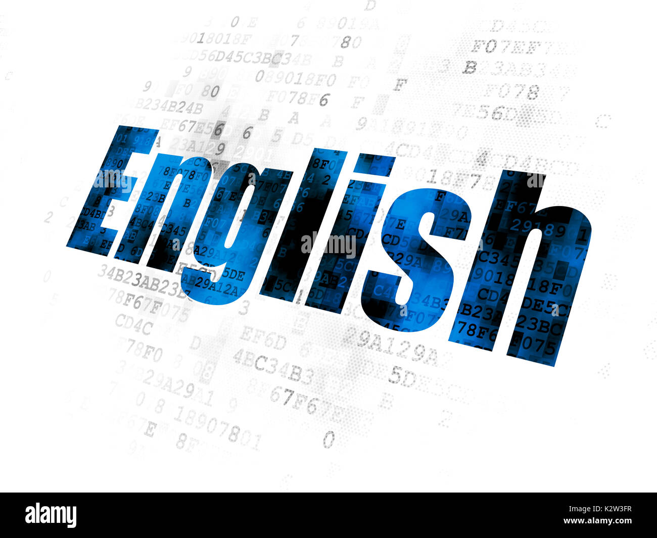 Education concept: English on Digital background Stock Photo - Alamy