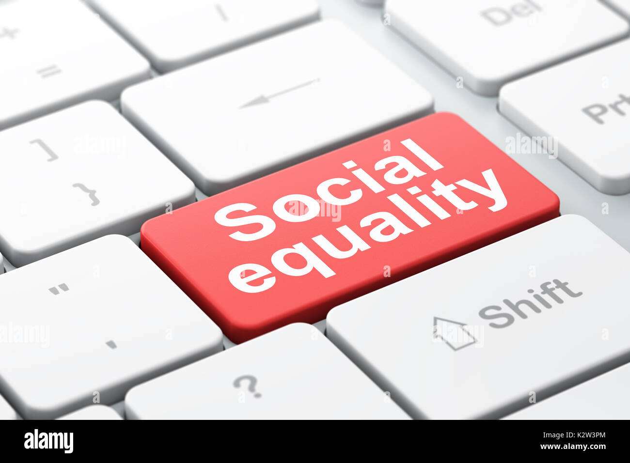 Political concept: Social Equality on computer keyboard background ...