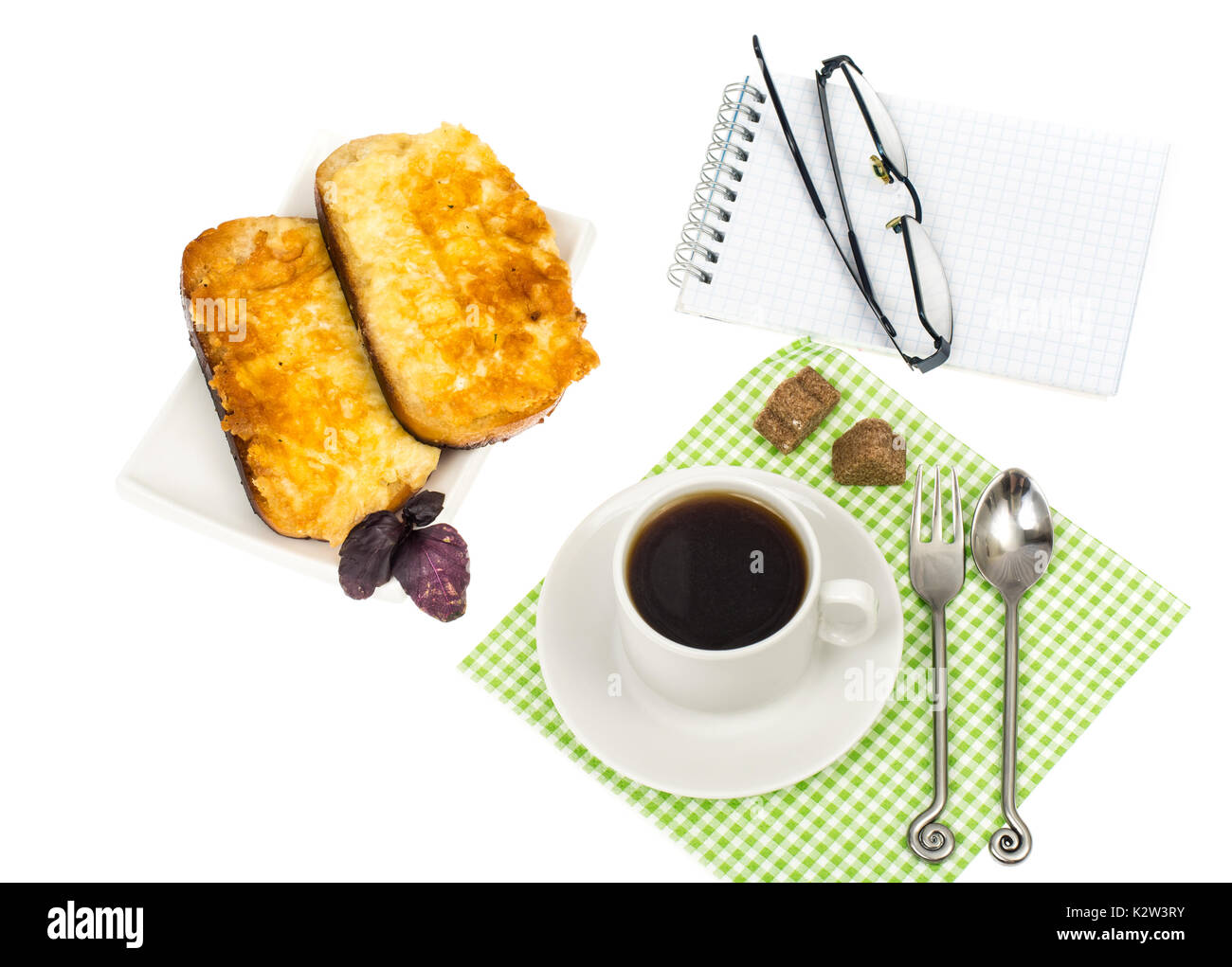 Coffee with sandwiches for an office lunch. Studio Photo Stock Photo ...