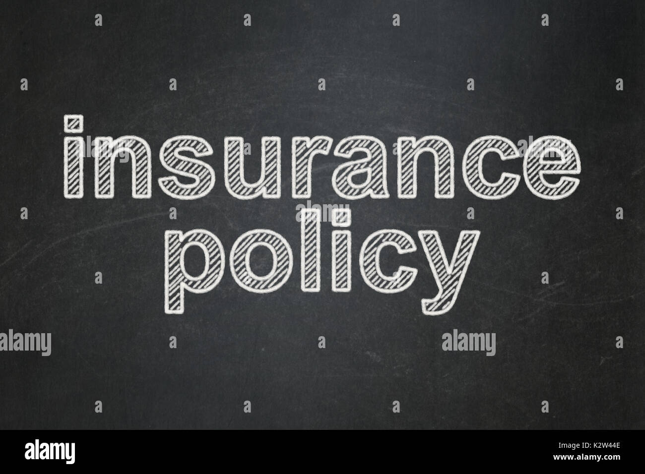 Insurance concept: Insurance Policy on chalkboard background Stock ...