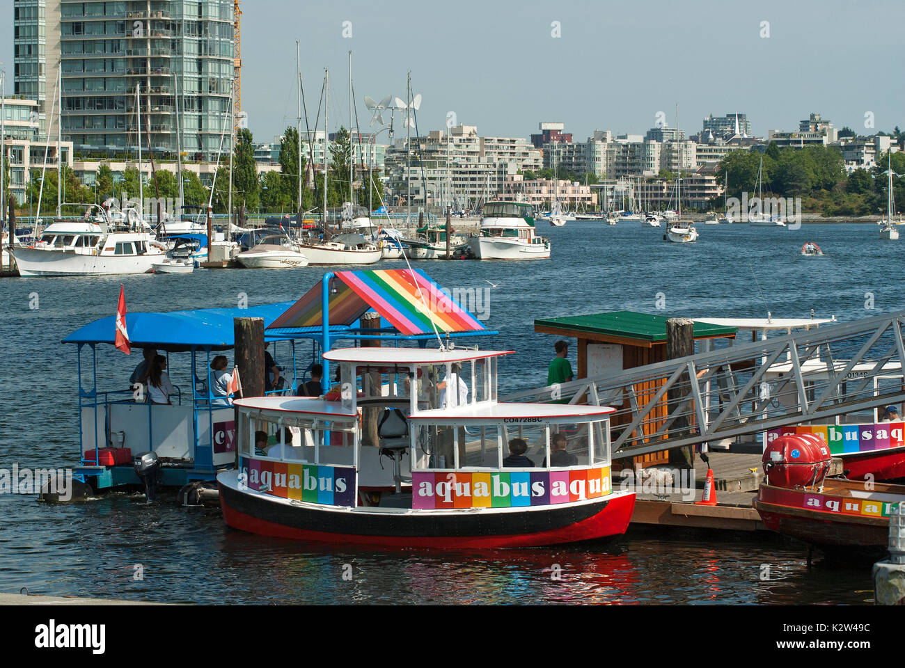 Aquabus ferries in Vancouver, British Columbia, Canada Stock Photo - Alamy